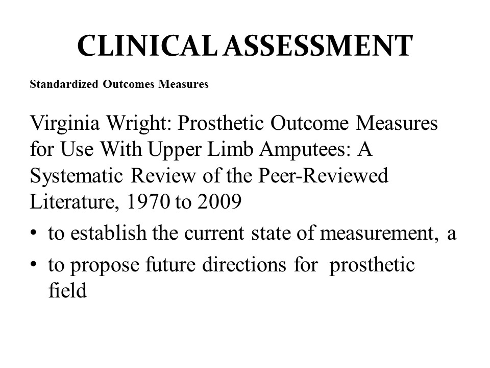 Upper Limb Prosthetic Rehabilitation for Occupational Therapists ...